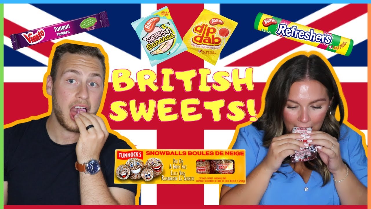 CANADIAN Couple Tries BRITISH SWEETS! (PART 6) | Britt&Nick - YouTube