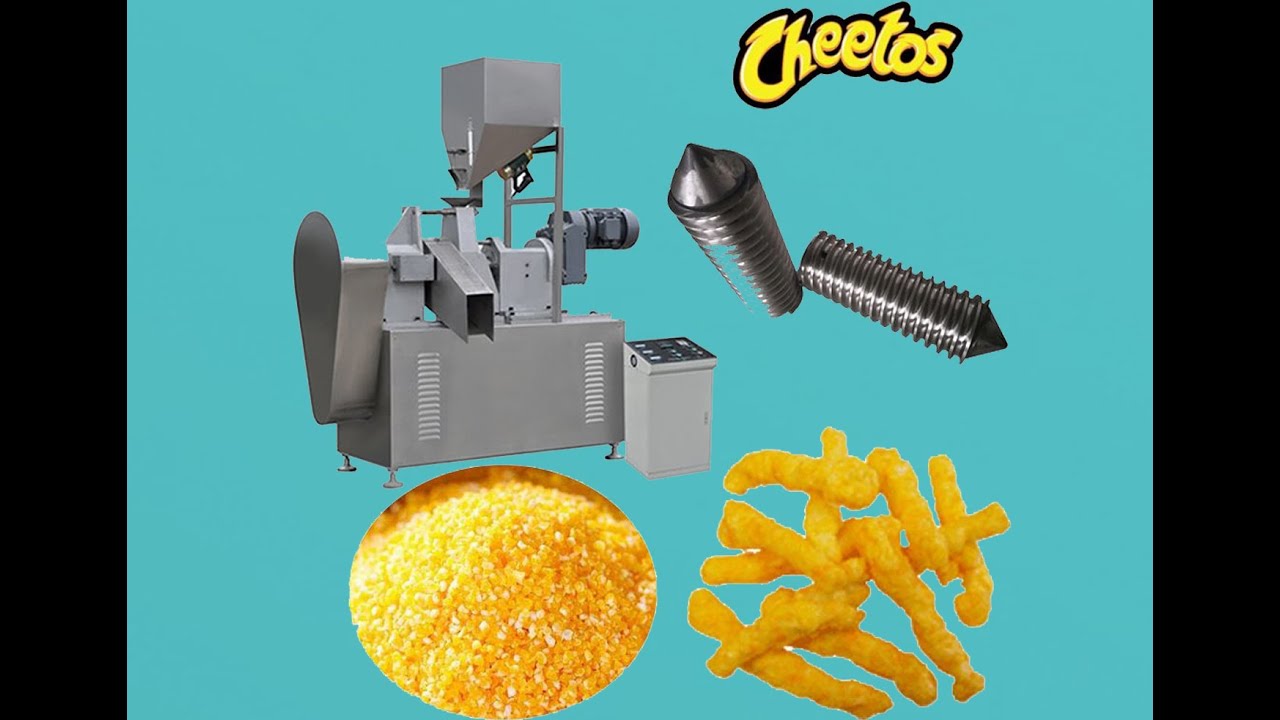 Full automatic complete cheetos production line with capacity of 100 ...