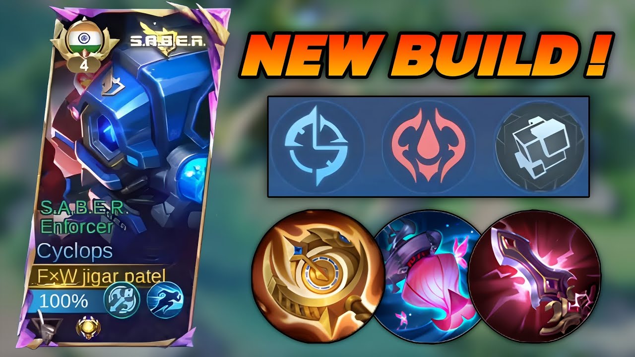 CYCLOPS NEW BEST BUILD & EMBLEM FOR DAMAGE !! CYCLOPS MLBB BEST BUILD ...