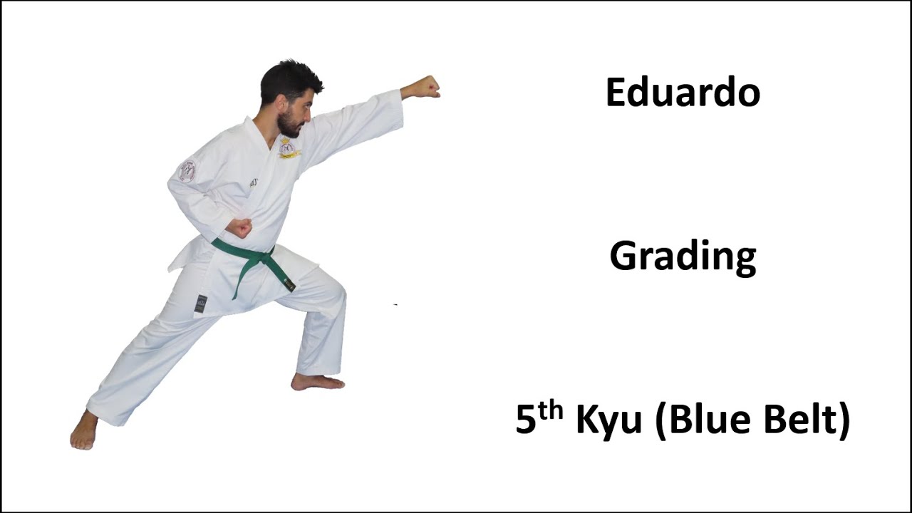 Eduardo Challenges His 5th Kyu (Blue Belt) - YouTube
