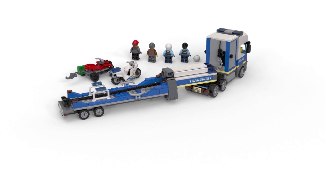 LEGO 60244 City Police Helicopter Transport - YouTube