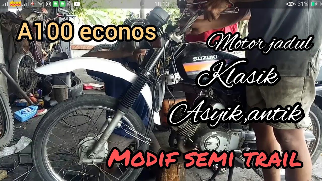 pasang spakbor trail suzuki a100 econos!! modif semi trail - YouTube