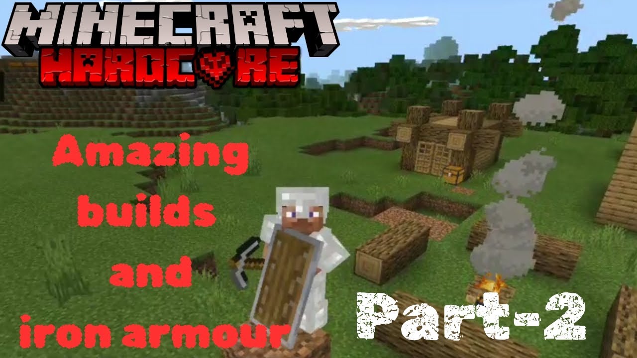 Amazing builds and iron armour || Minecraft bedrock hardcore 1.13 ...