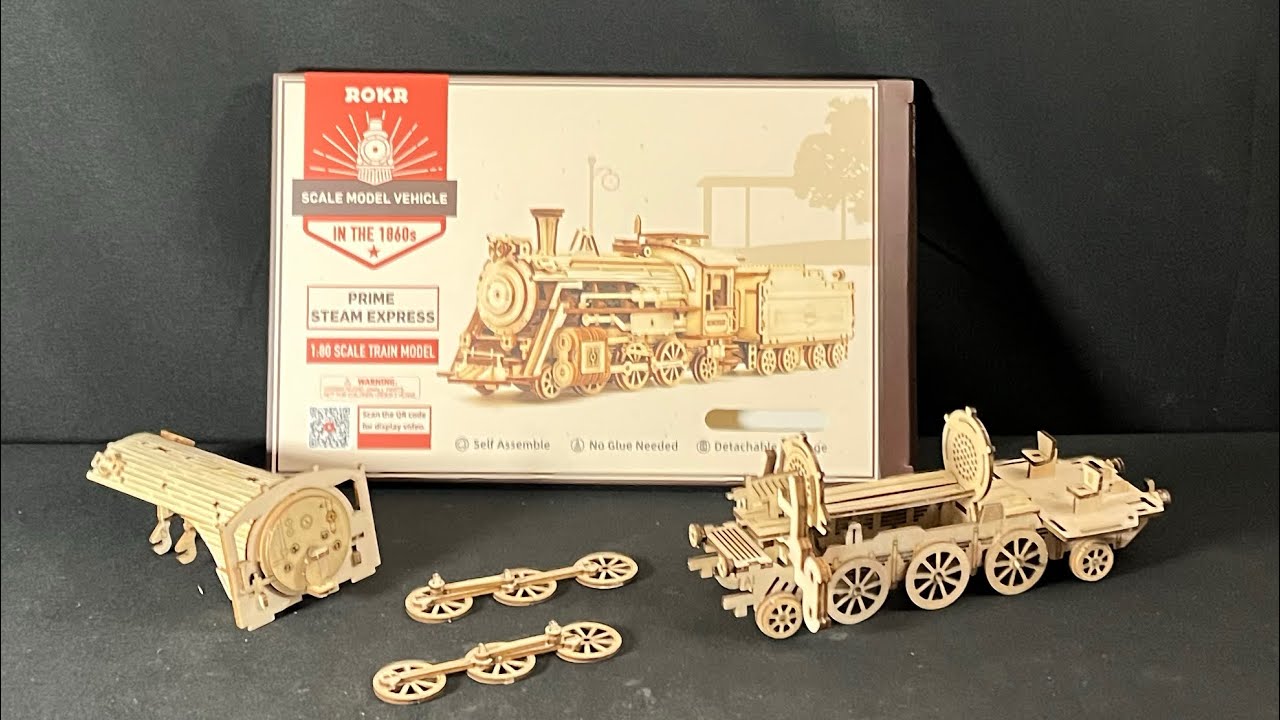 ROKR Prime Steam Express Scale Model Train Steps 5-6 - YouTube