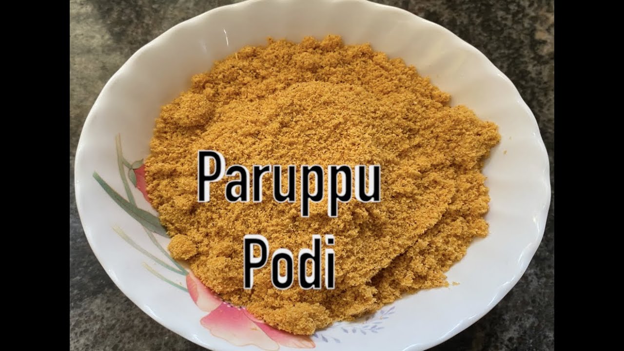 Paruppu Podi recipe - YouTube