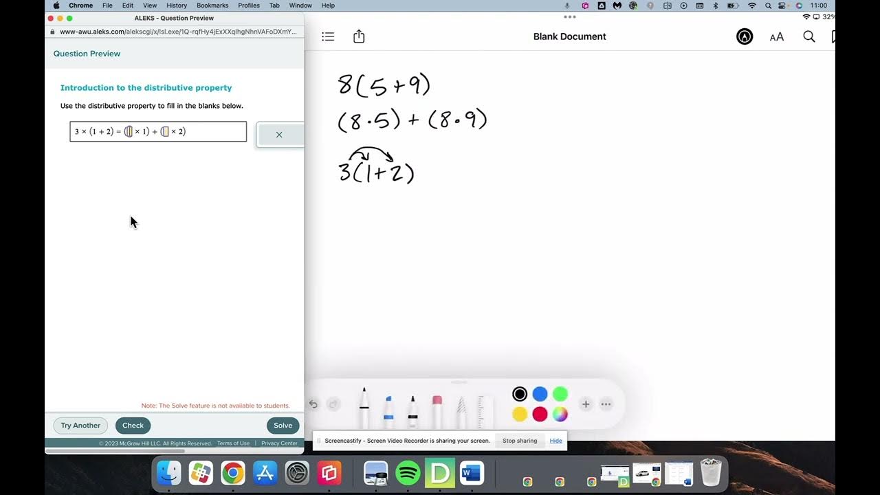 Introduction to the Distributive Property - YouTube