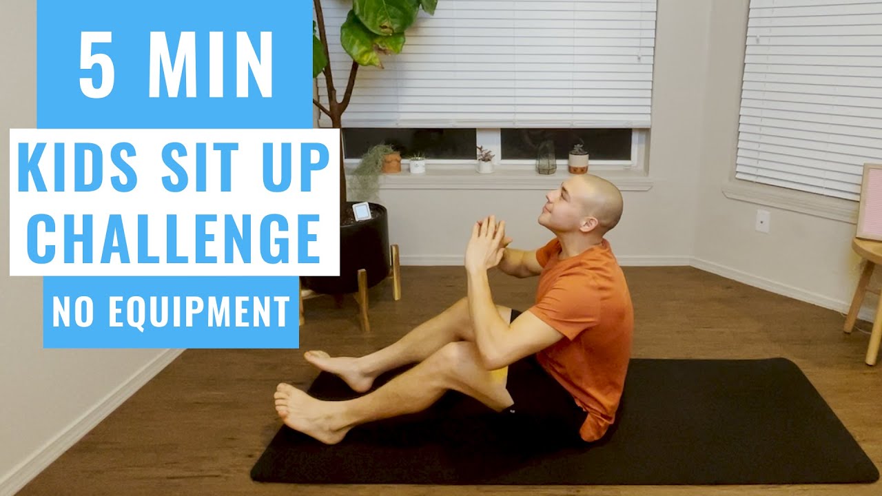 5 MINUTE SIT UP CHALLENGE FOR KIDS / K-12 AT HOME PHYSICAL EDUCATION ...
