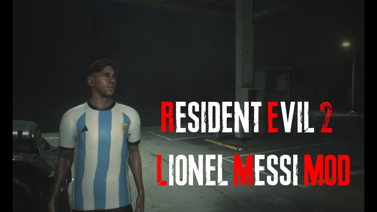 RESIDENT EVIL 2 REMAKE Lionel Messi Mod - YouTube