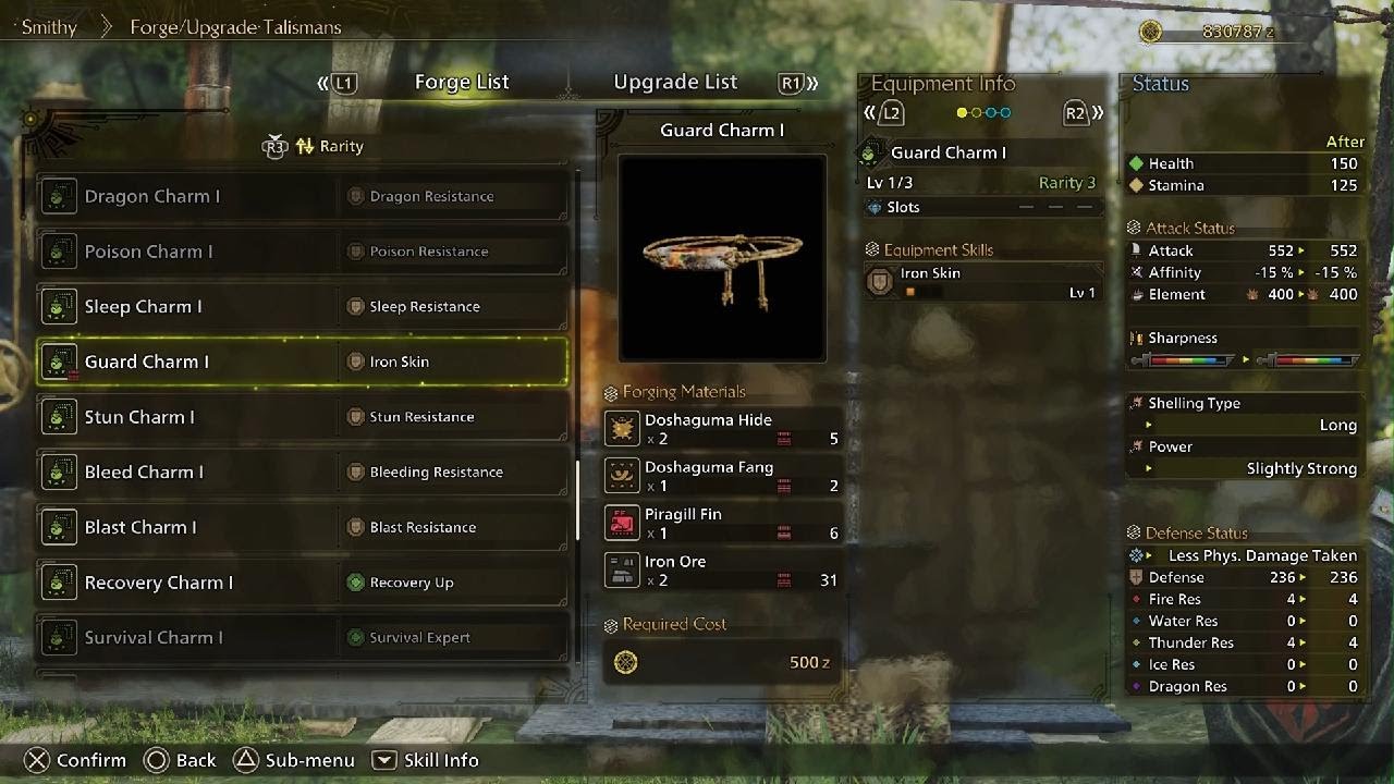 Monster Hunter Wilds Guard Talisman is Iron Skin - YouTube