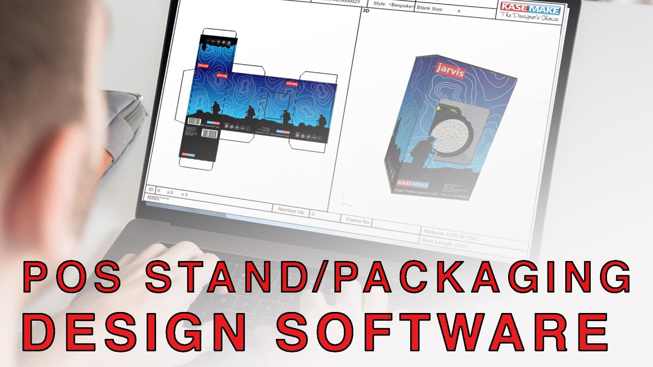 POS stand / packaging design software - YouTube