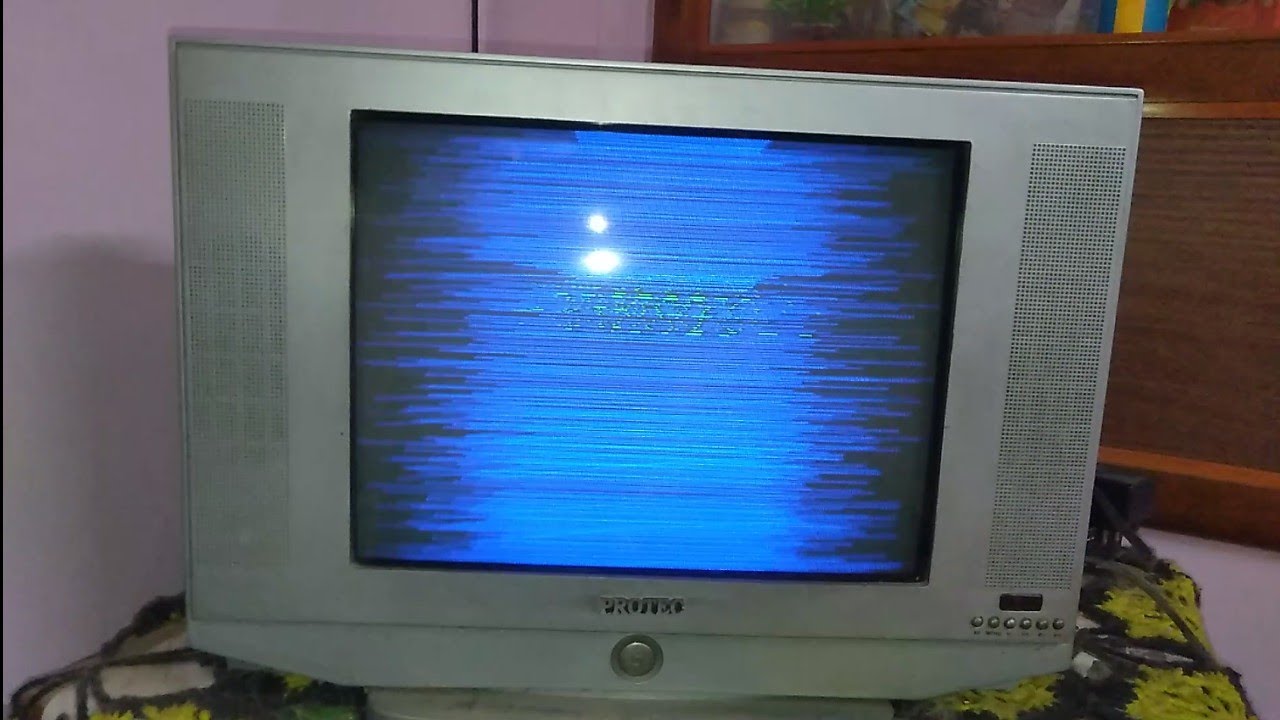 protec 15 inch CRT TV, picture problem, repair, - YouTube