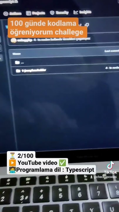 Typescript kurulumu yaparak başladık challenge'a. Kaldığımız yerden devam #typescripttutorial ...