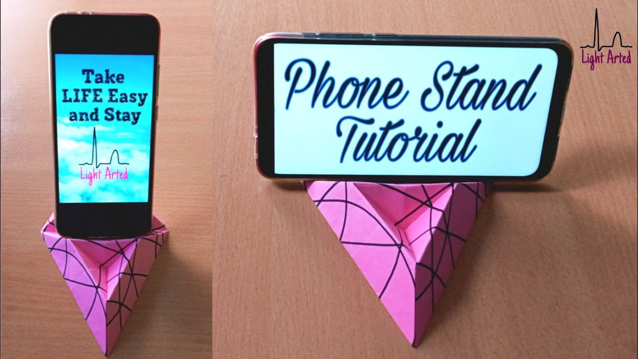 Phone Stand Tutorial | DIY Origami Phone Stand | Easy Step-By-Step ...