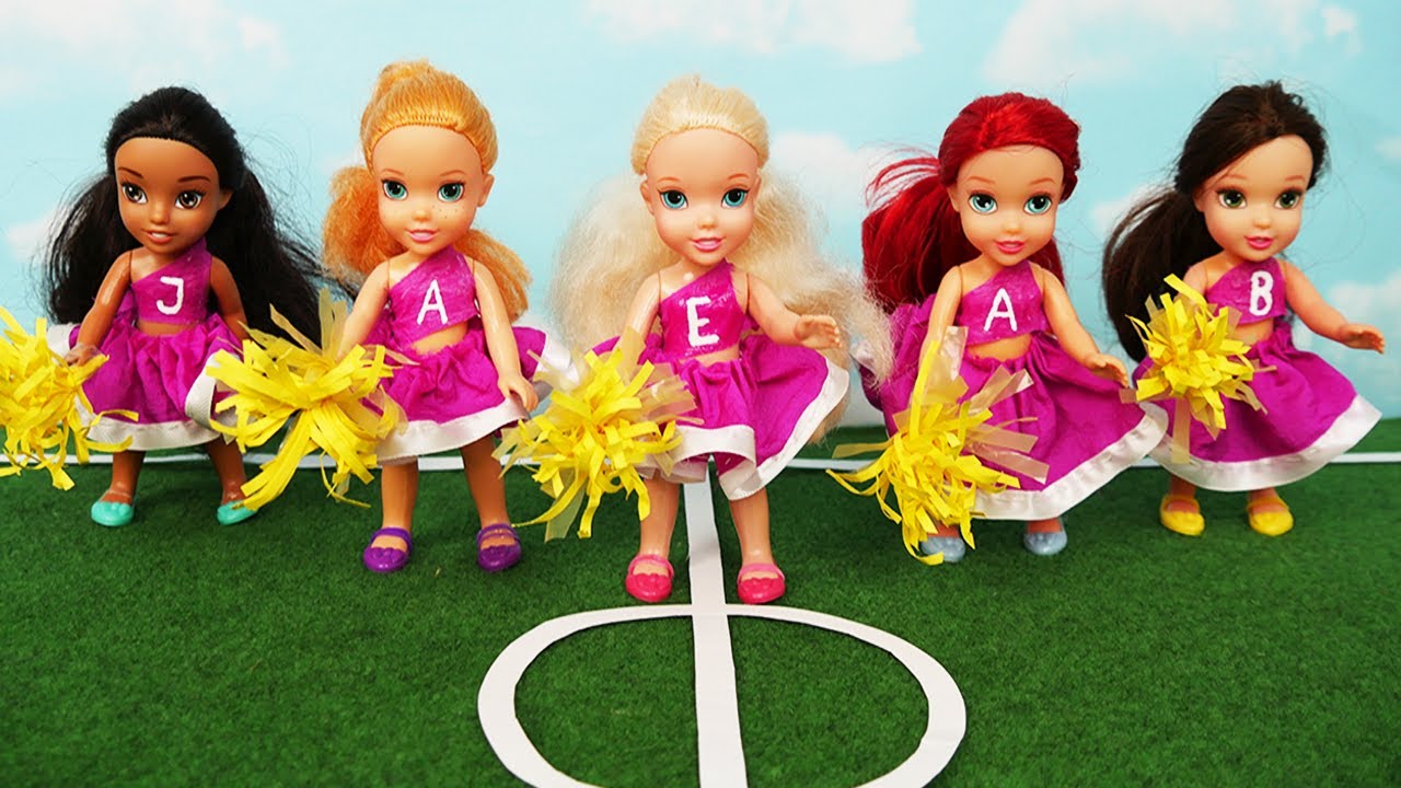 Cheerleading Tryouts Elsa & Anna!!! - YouTube