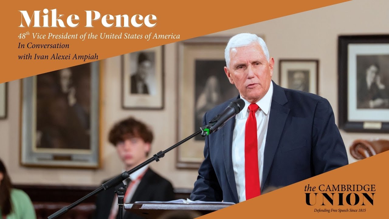 Mike Pence + Q&A | Cambridge Union - YouTube