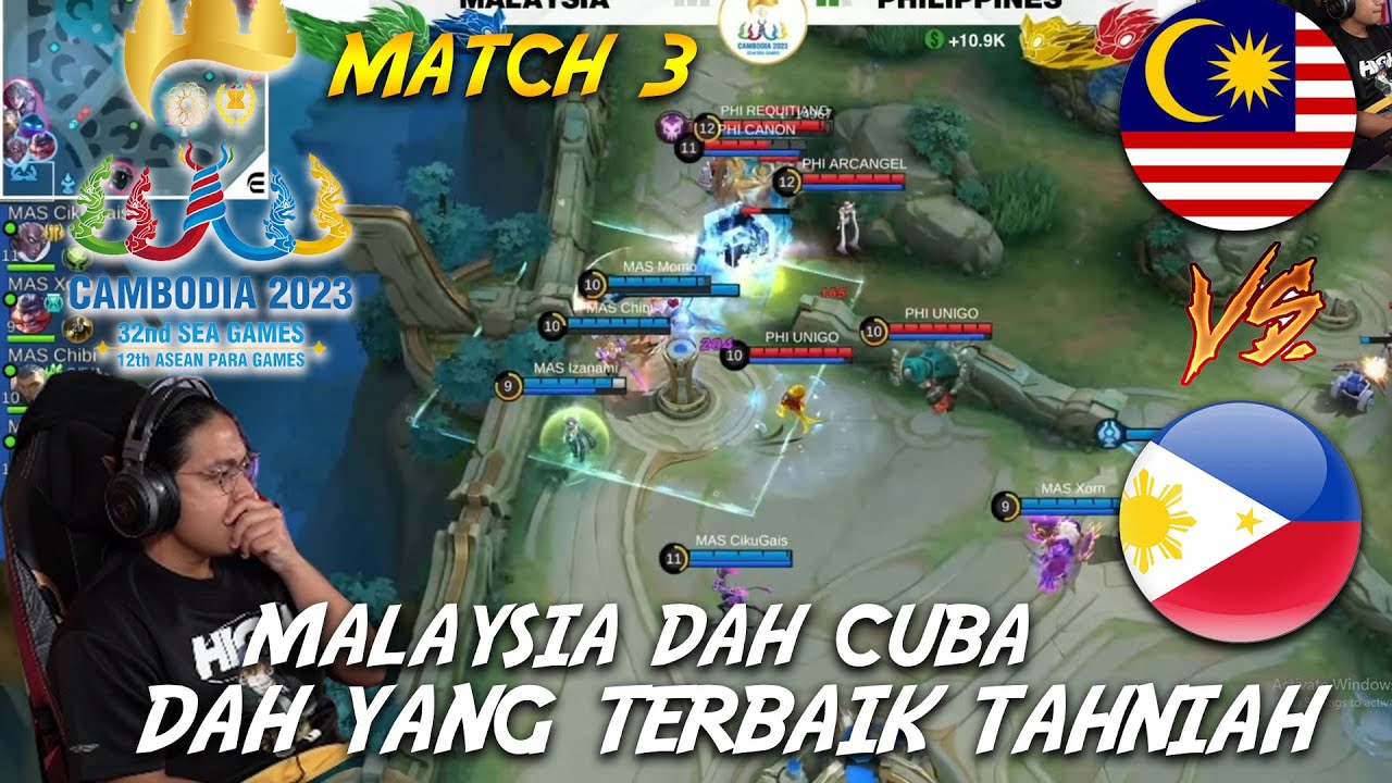 MALAYSIA VS PHILIPPINES GAME 3 GRAND FINAL SEA GAMES 2023 MLBB MALE - YouTube