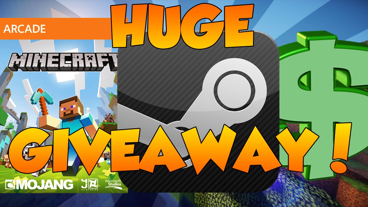 [Closed] HUGE GIVEAWAY! Minecraft PC/ $20 Steam / GFX & MORE! - YouTube
