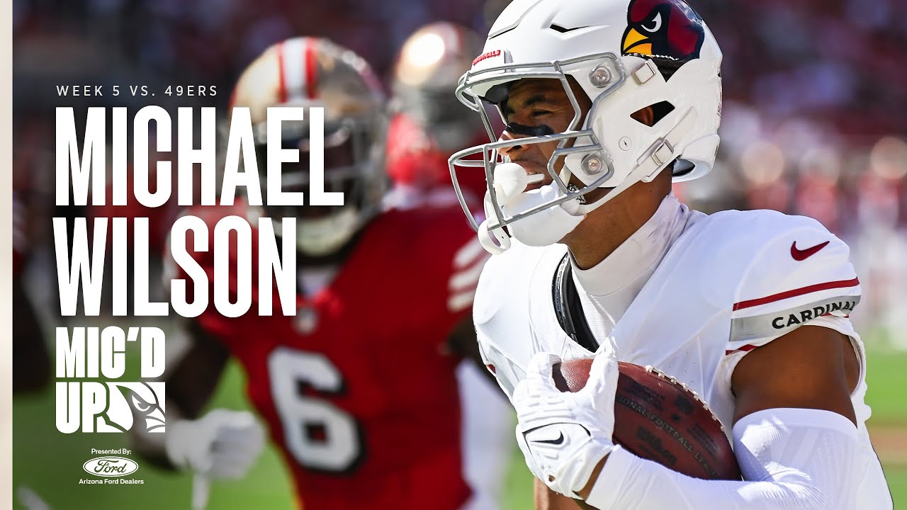Michael Wilson Mic’d Up vs 49ers | Arizona Cardinals - YouTube