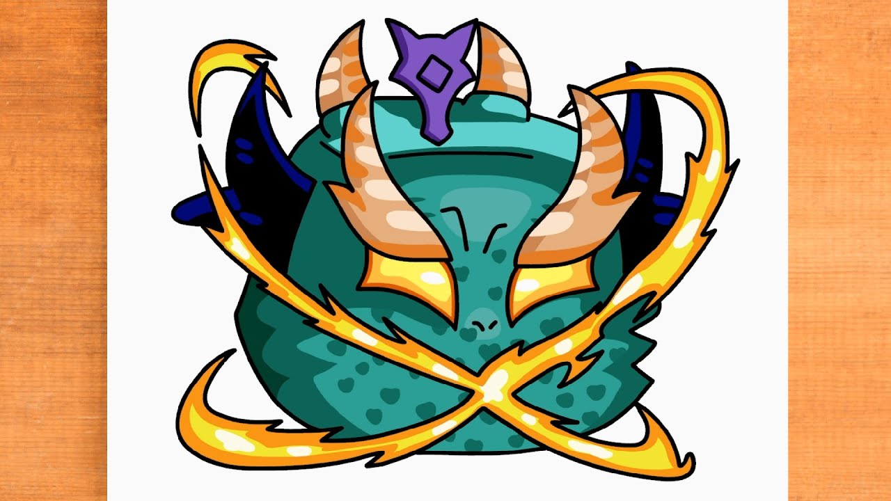 How to draw Dragon Rework Blox Fruits - YouTube