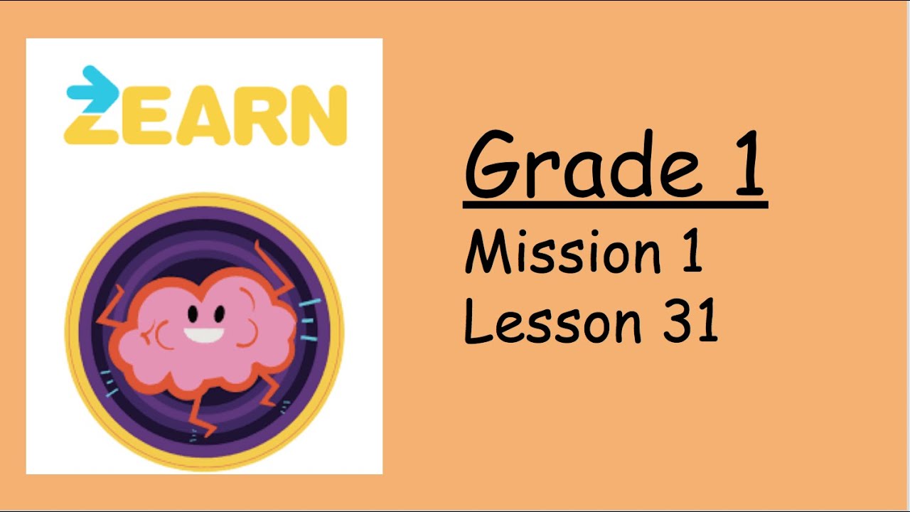 Zearn - Grade 1, Mission 1, Lesson 31 - YouTube