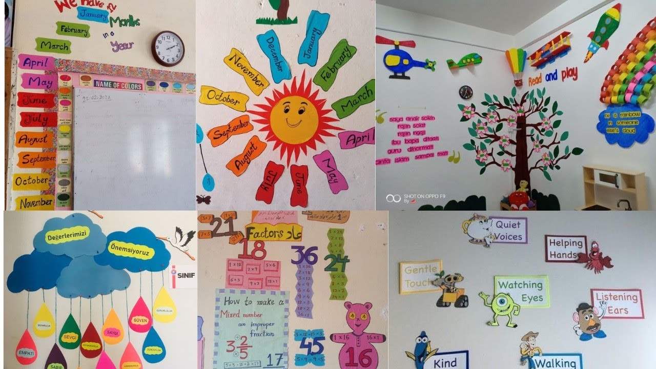 Easy Classroom decoration ideas/School wall decoration/Classroom chart ...