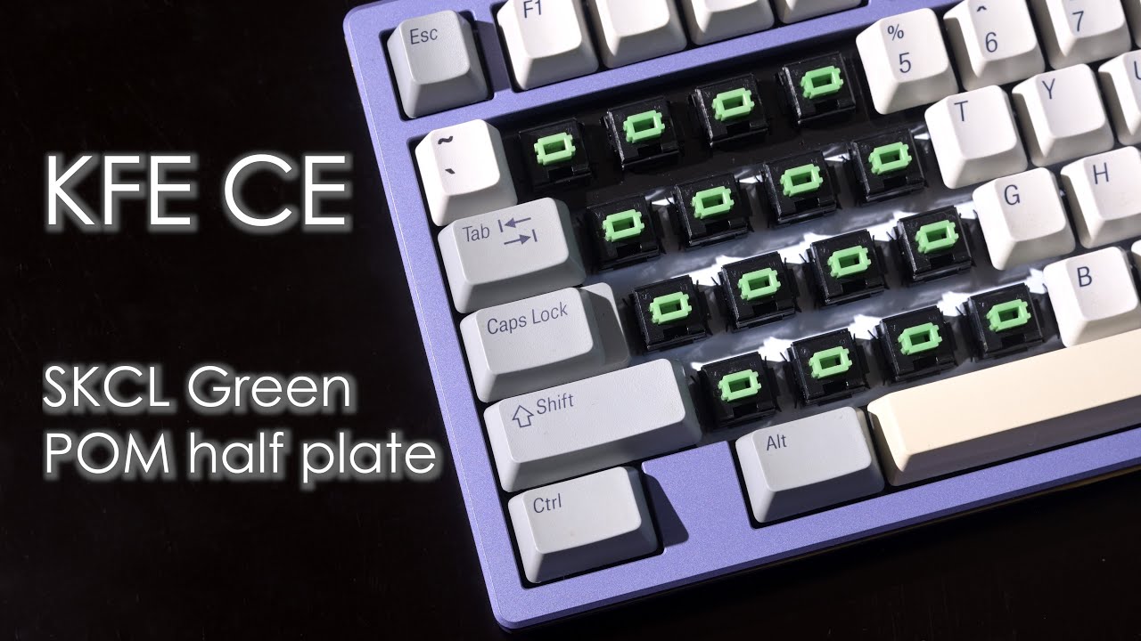A new Alps half-plate TKL: KFE CE with Alps SKCL Green & POM half plate ...