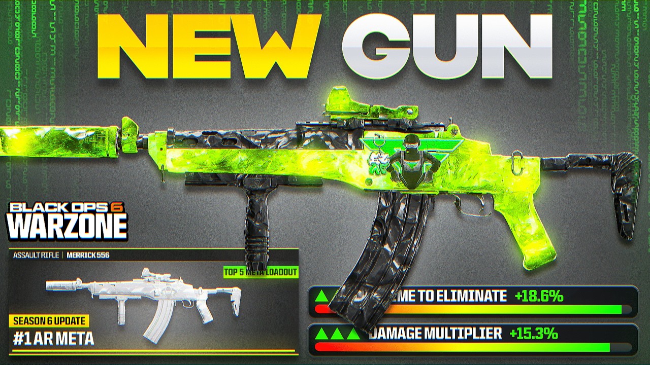 the *NEW* BEST MERRICK 556 AR META LOADOUT in WARZONE BO6 for SEASON 6 ...