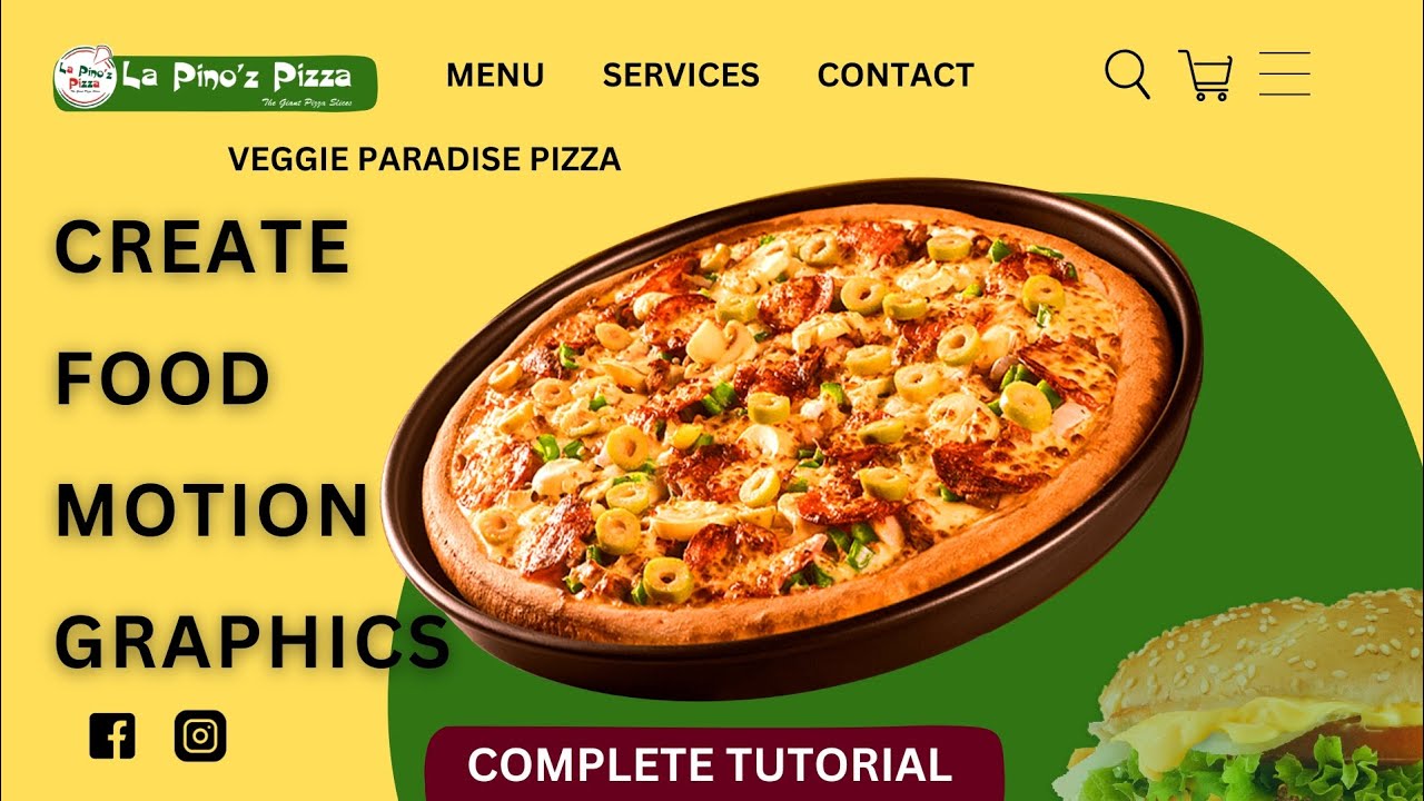 Create Stunning Food Motion Graphics | Complete Tutorial🍔🥗 - YouTube