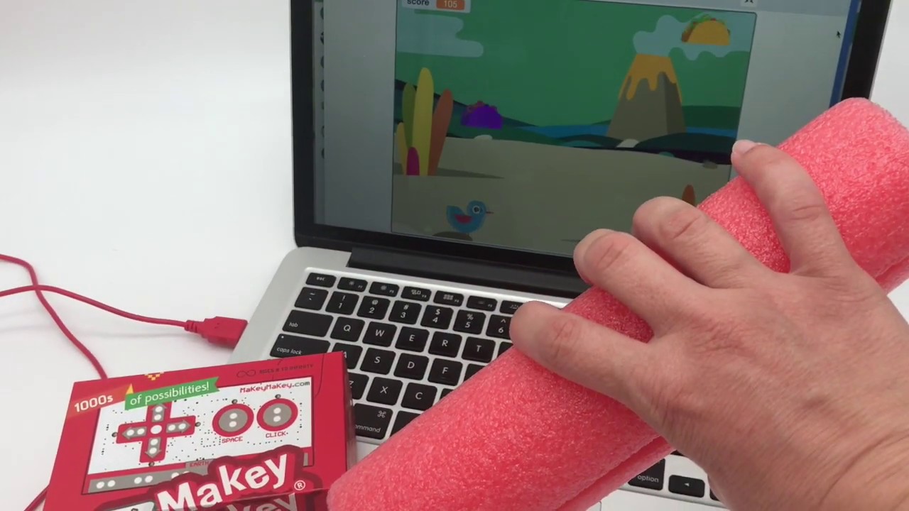 Makey Makey tilt sensor - YouTube