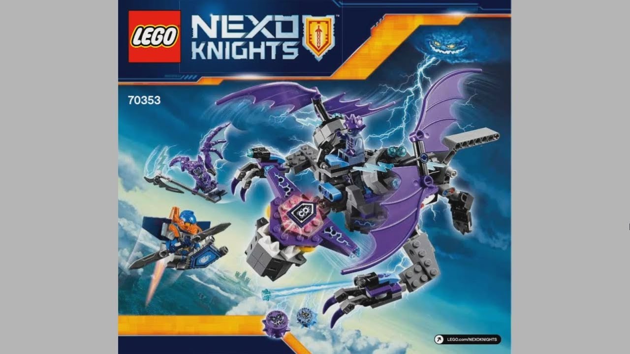 LEGO Nexo Knights 70353 The Heligoyle - instruction timelapse - YouTube