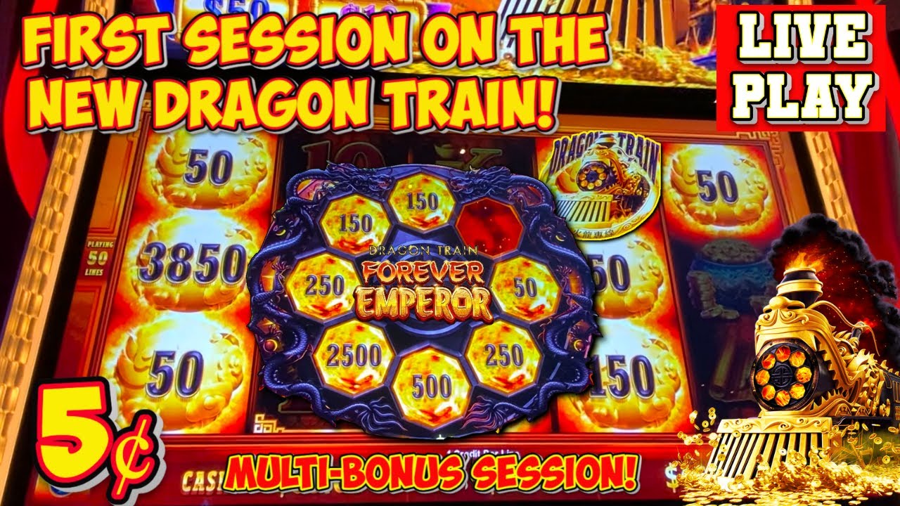 Dragon Train Slot Machine Live Play! | Nickel Denom First Time Playing ...