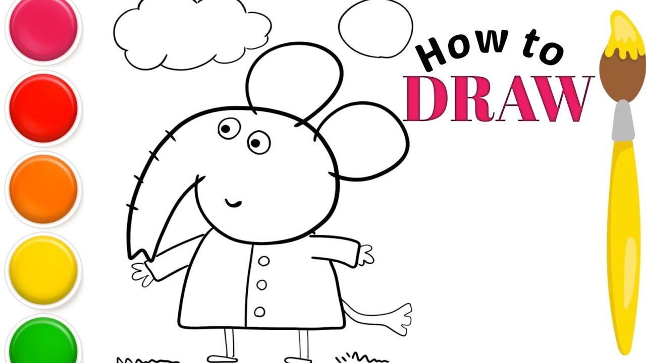How to draw Cartoon | East step by step draw | East drawing tips # ...