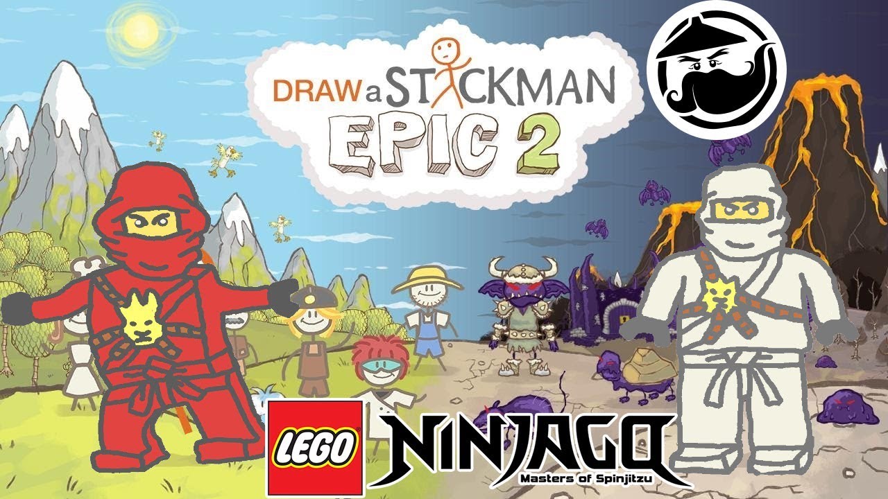 LEGO Ninjago MOVIE Draw A Stickman: EPIC 2 - Drawn Below Gameplay - Kai ...