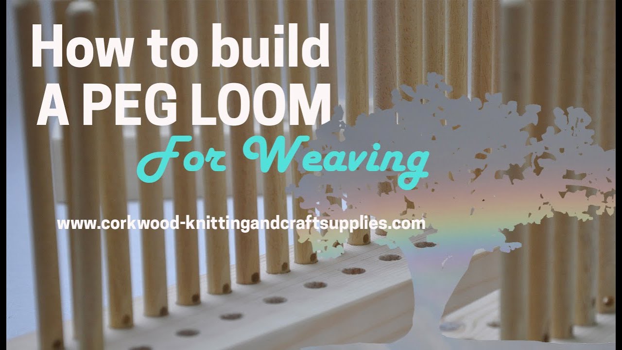 How to build a peg loom for weaving - YouTube