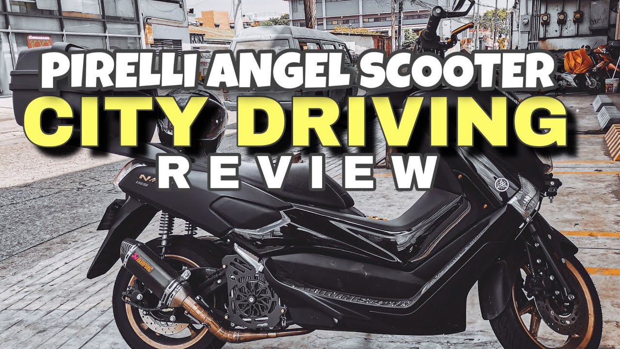 PIRELLI ANGEL SCOOTER CITY DRIVING REVIEW - YouTube