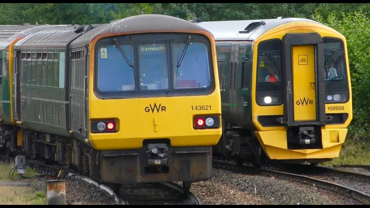 GWR 150244 + 143621 Pacer Combo & 158958 At Exeter St Davids - Saturday ...
