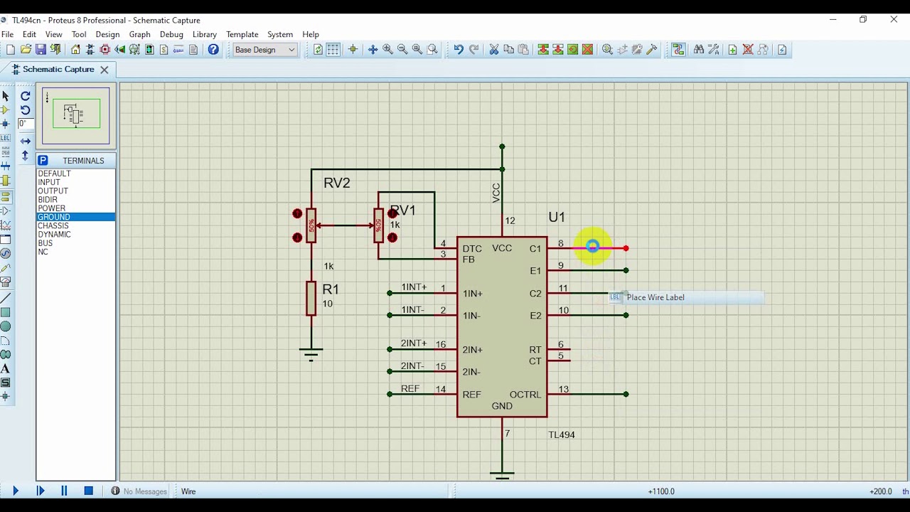 Proteus || TL494 Part1 - YouTube