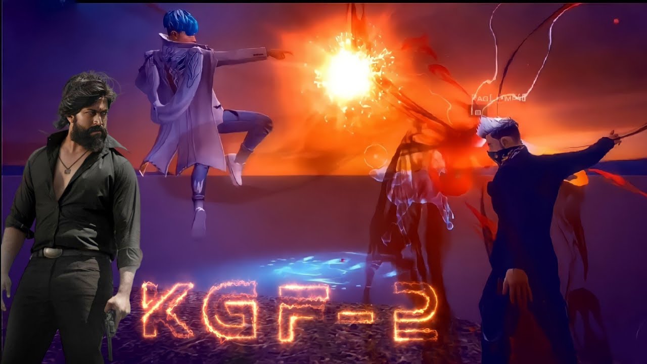 KGF CHAPTER 2 TRAILER || FREE FIRE X KGF || @Vasu777 - YouTube