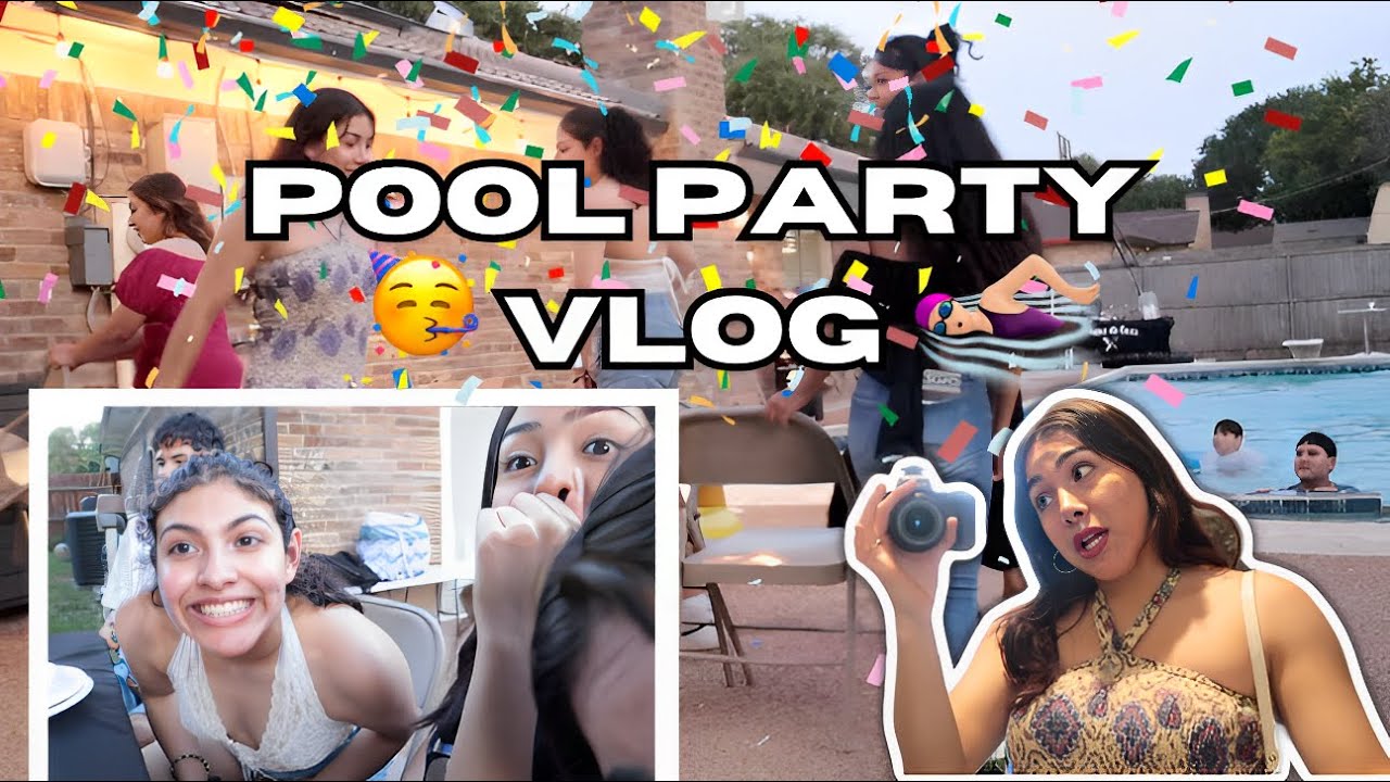 POOL PARTY VLOG 🌊🎉 - YouTube