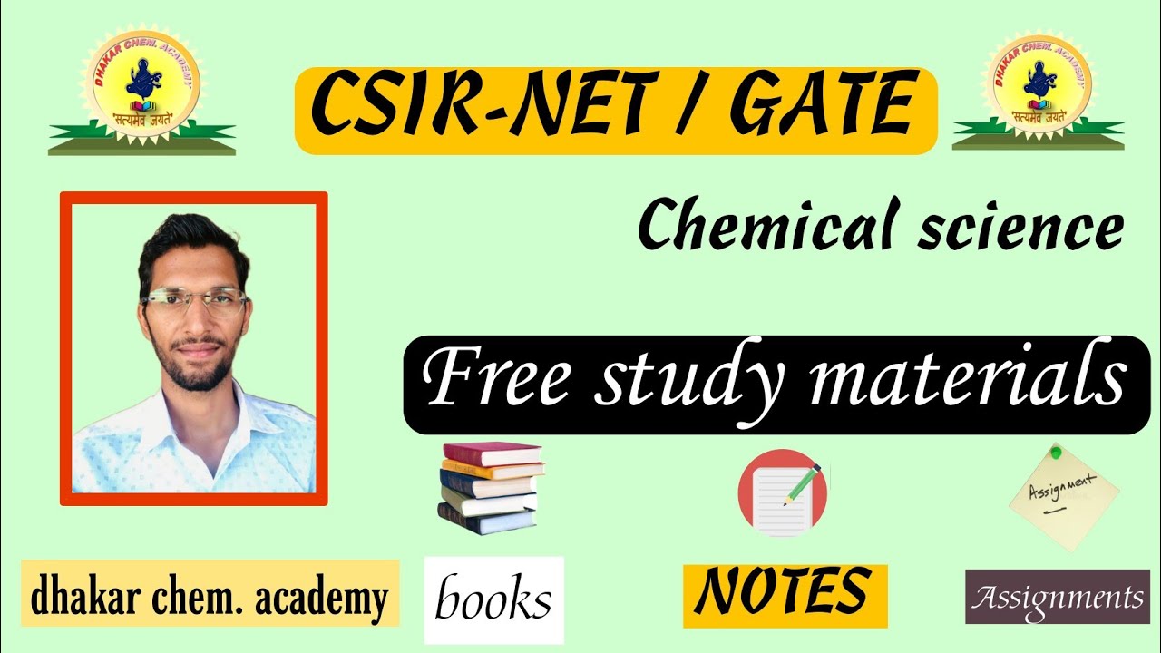 Free study material for CSIR-NET Chemical science | Free Notes | free ...