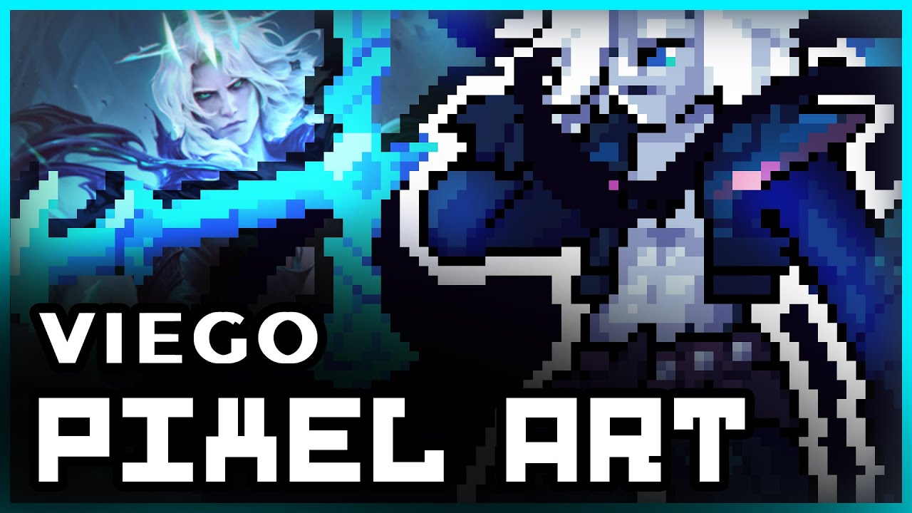 LOL Viego in Pixel art - Time lapse workflow - YouTube