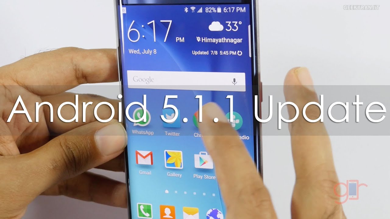 Android 5.1.1 on Galaxy S6 Edge What’s Changed & New - YouTube