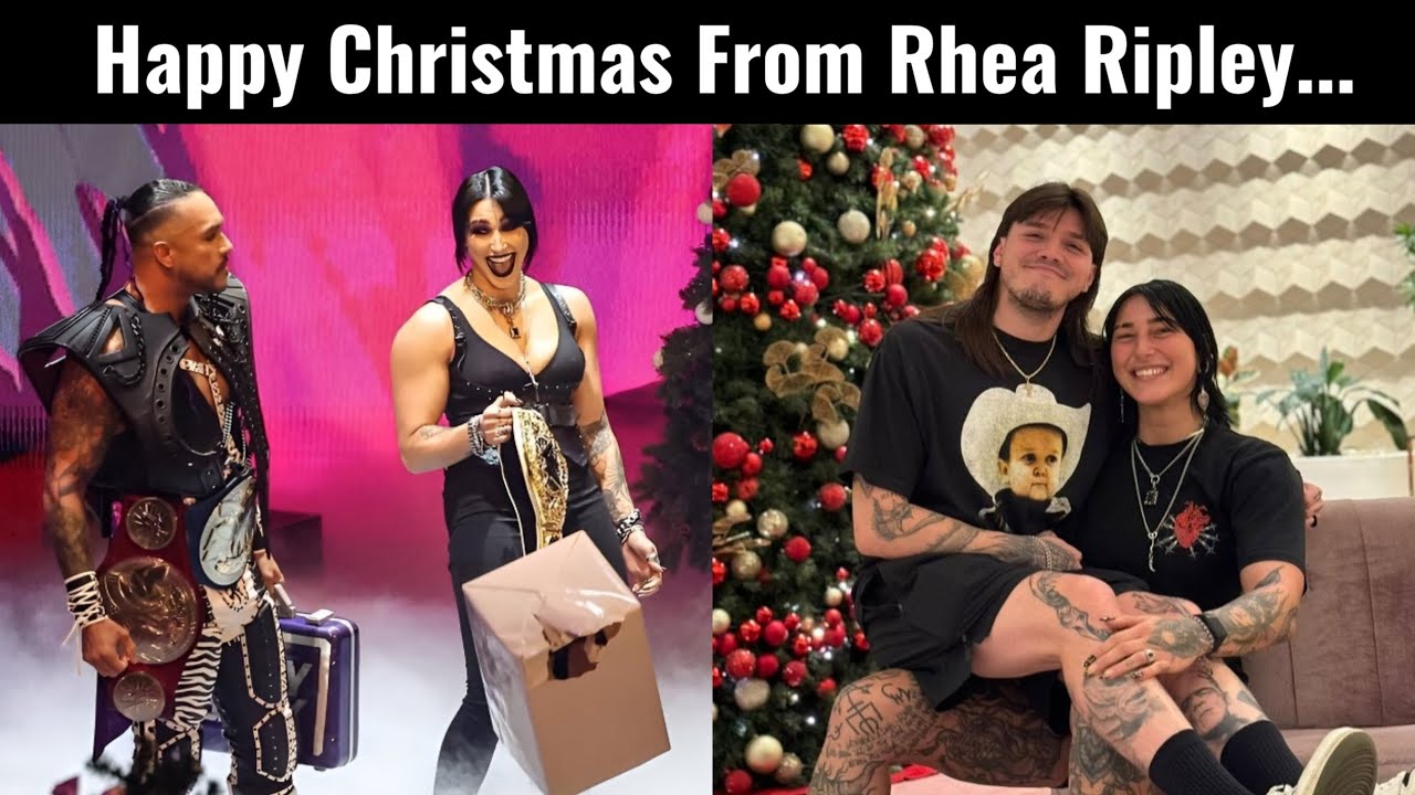WWE Stars Rhea Ripley and Dominik Mysterio Enjoying Christmas in ...