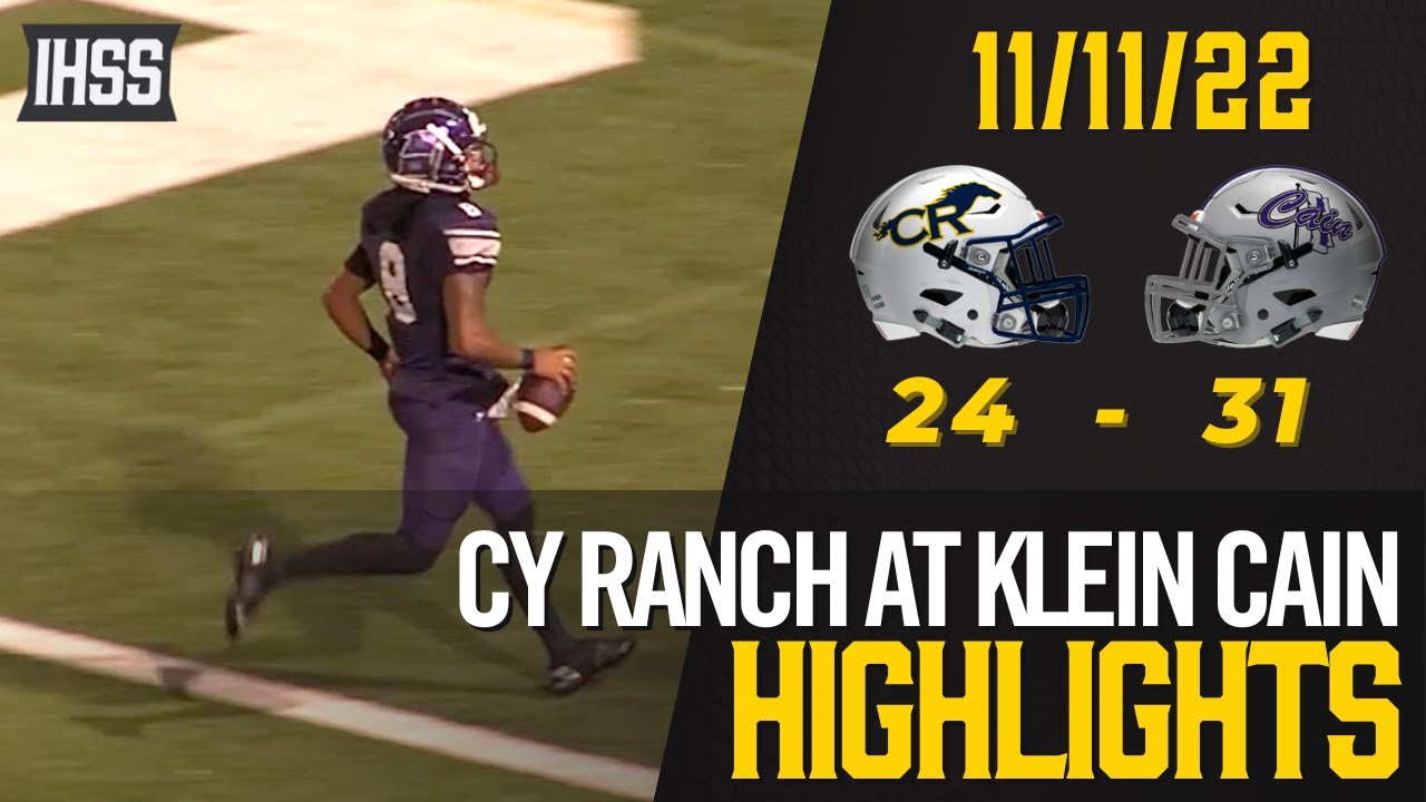 Cy Ranch at Klein Cain - 2022 Week 12 Football Highlights - YouTube