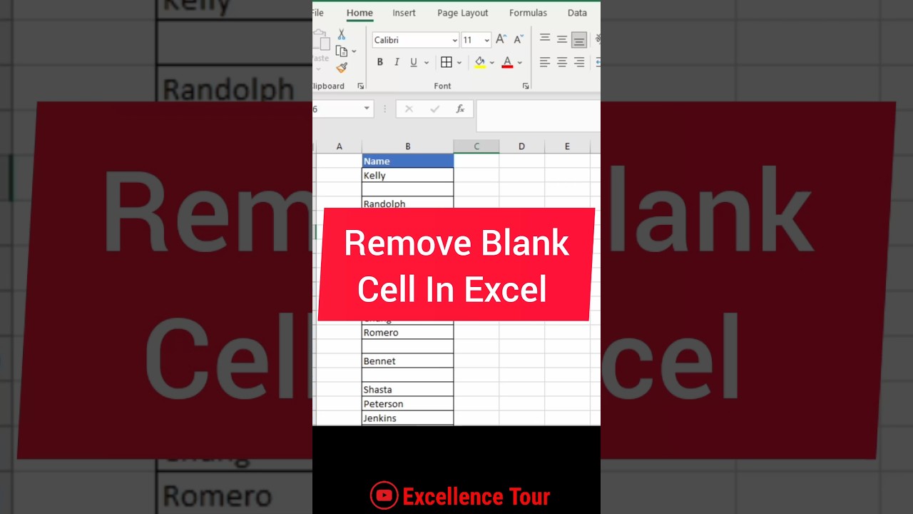Remove Blank Cell Tips In Excel shorts excel excellencetour YouTube Remove Blank Cell Tips In Excel shorts excel excellencetour YouTube
