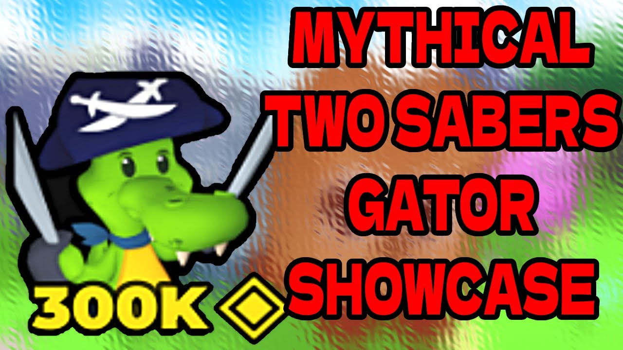 I HATCHED THE NEW MYTHICAL TWO SABERS GATOR!! Roblox Tapping Legends ...