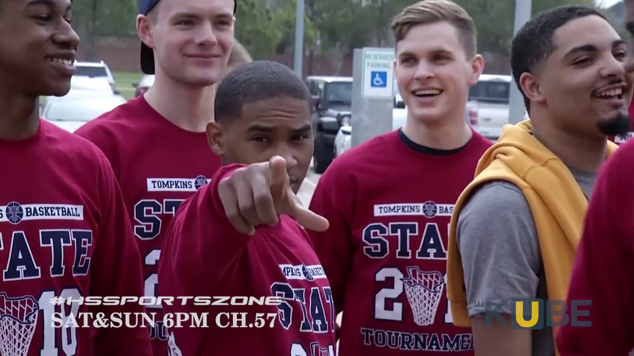 Tompkins Falcons State championship send off - YouTube