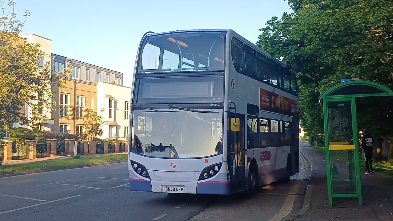 First Essex Enviro 400 Trident SN58 CFK 33544 Route 25 | 4/5/24 - YouTube