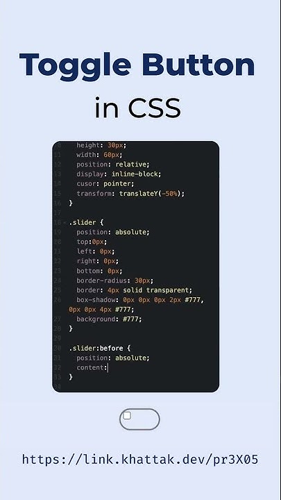 Toggle Buttonslider In Css Shorts Design Responsive Frontend Web Technologies Youtube