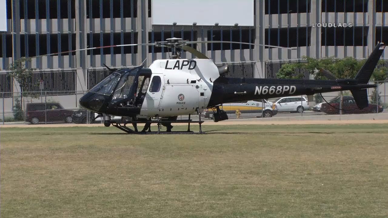 LAPD Emergency Landing / Hollywood RAW FOOTAGE - YouTube